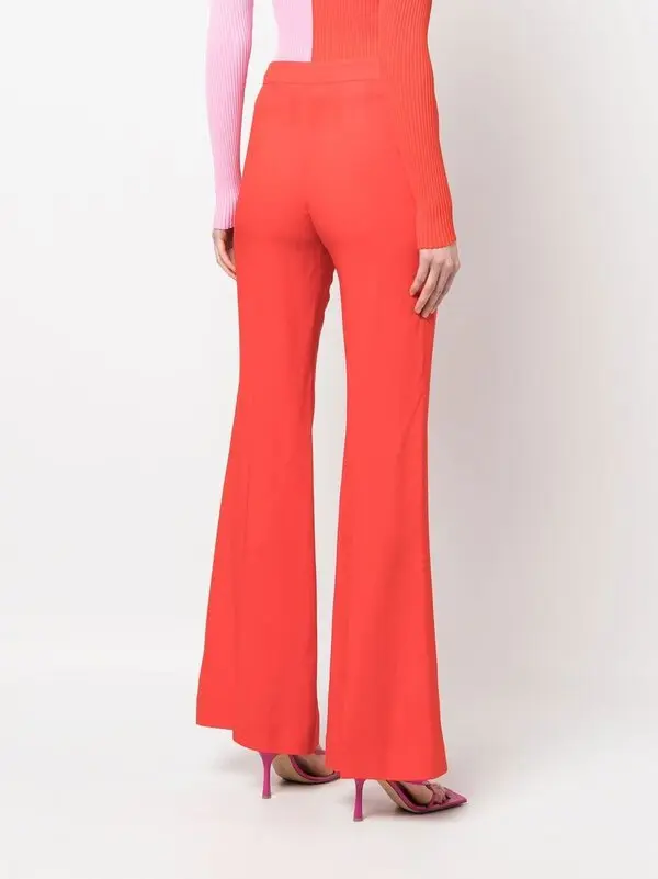 Moschino Pressed-crease Flare Trousers