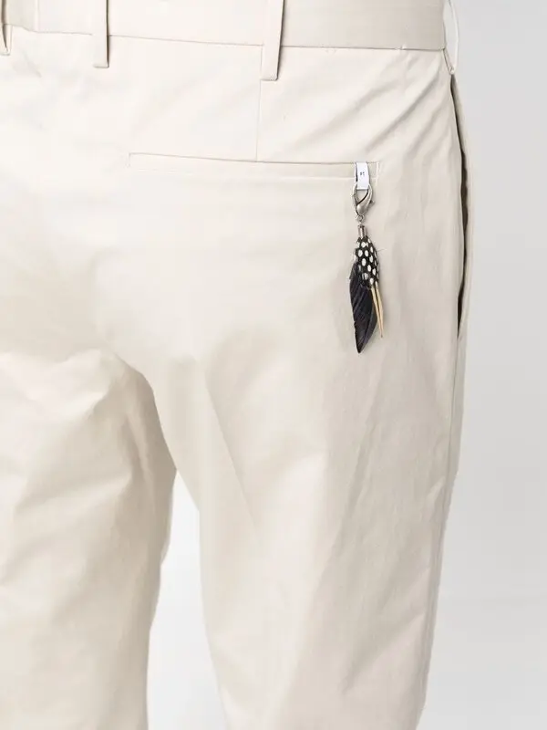 PT TORINO Tapered Tailored Trousers - Neutrals