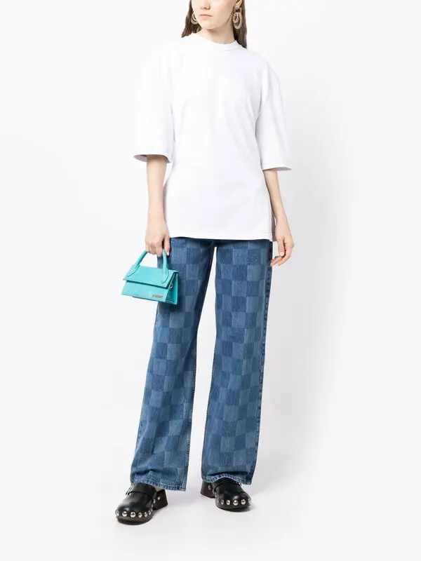 Jacquemus Contrasting-stitch Cotton T-shirt