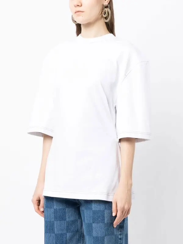 Jacquemus Contrasting-stitch Cotton T-shirt