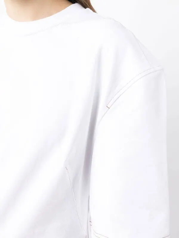 Jacquemus Contrasting-stitch Cotton T-shirt