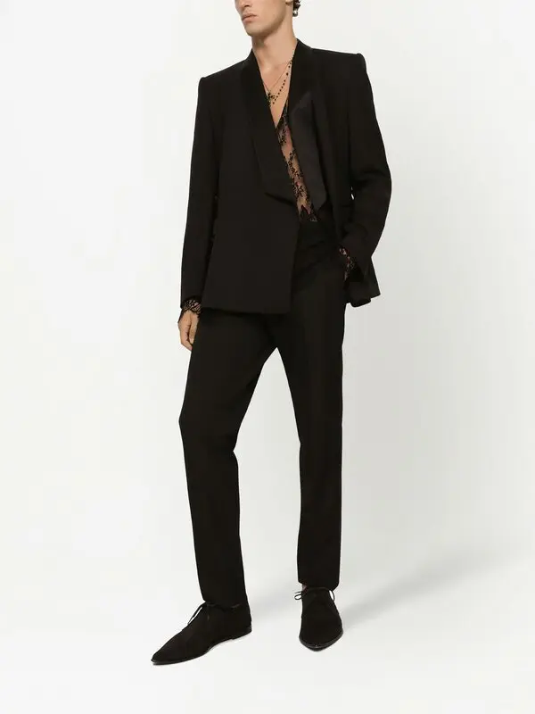 Dolce & Gabbana Stretch-wool Tuxedo Trousers