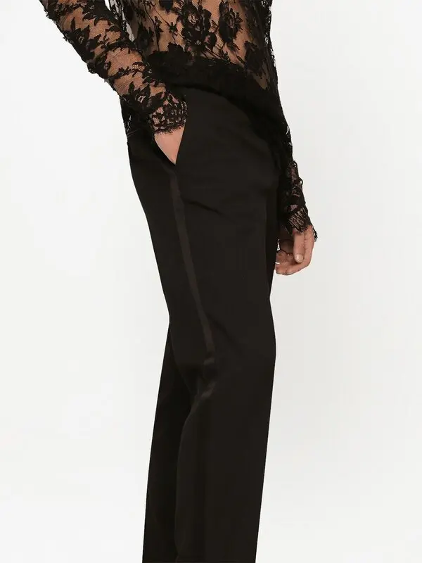 Dolce & Gabbana Stretch-wool Tuxedo Trousers