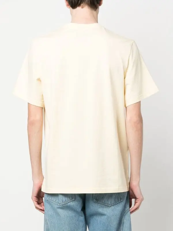 Martine Rose Graphic-print Cotton T-shirt - Yellow