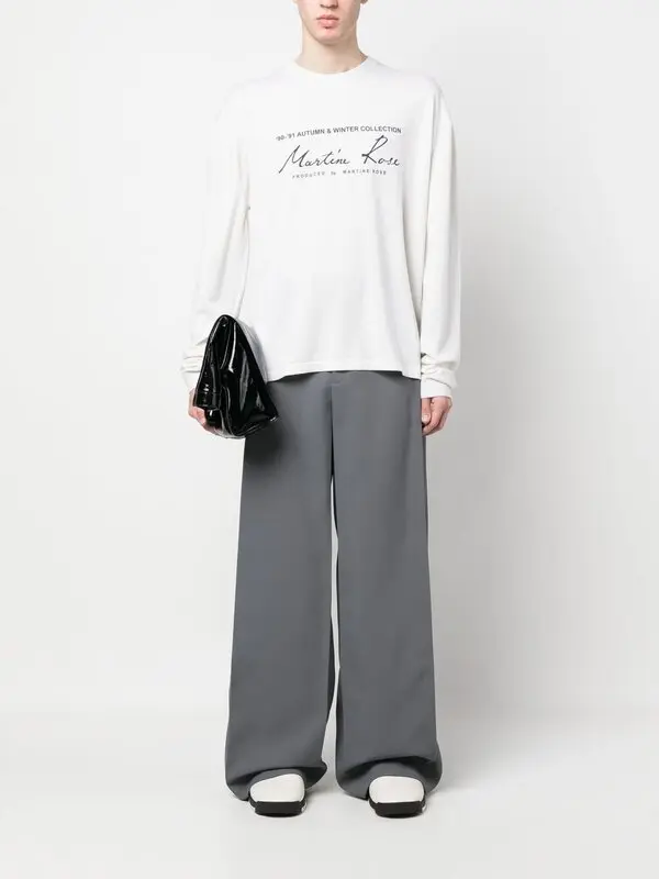 Martine Rose Logo-print Crewneck Sweatshirt