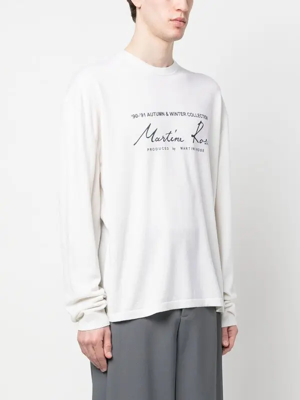 Martine Rose Logo-print Crewneck Sweatshirt