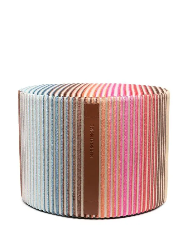 Missoni Jacaranda Ribbed Cylinder Pouf
