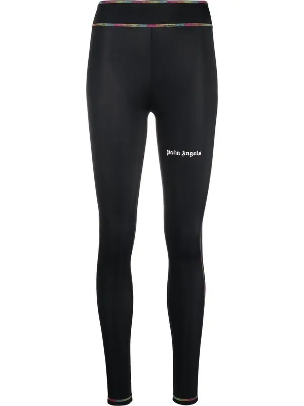 Palm Angels Miami Rainbow-stitch Leggings