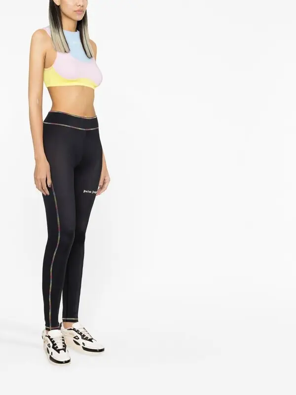 Palm Angels Miami Rainbow-stitch Leggings
