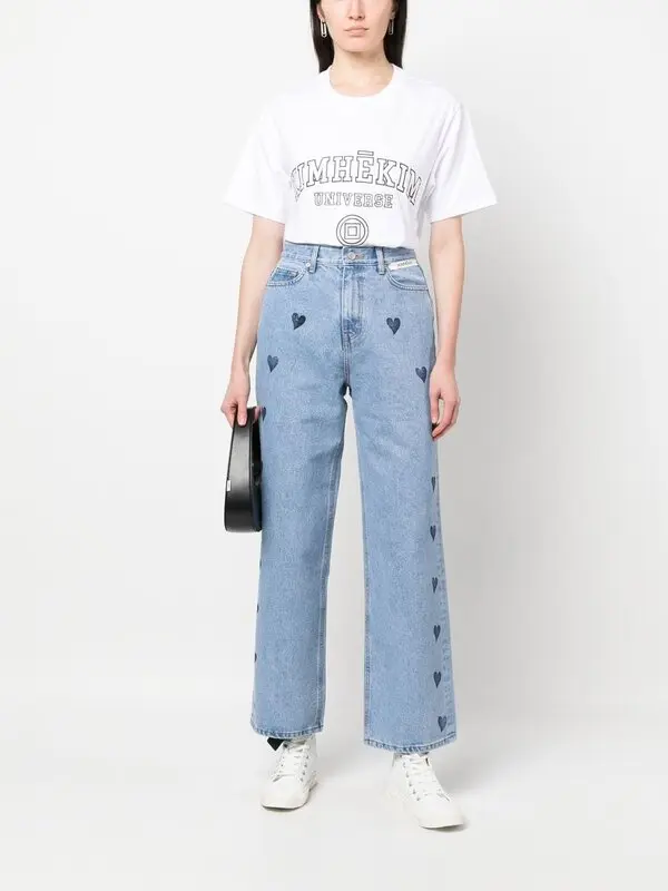 KIMHEKIM Heart-print Flared Jeans