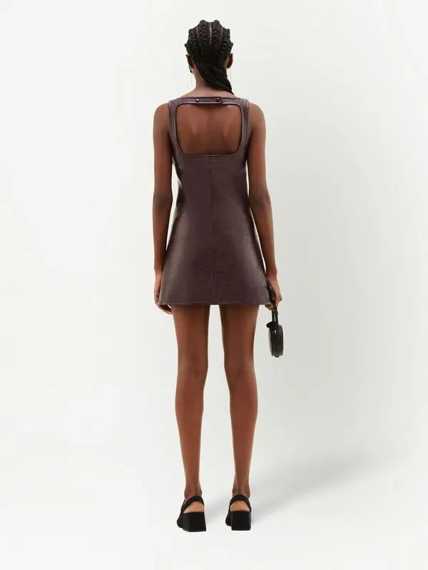 COURREGES Re-edition Vinyl Mini Dress - Red