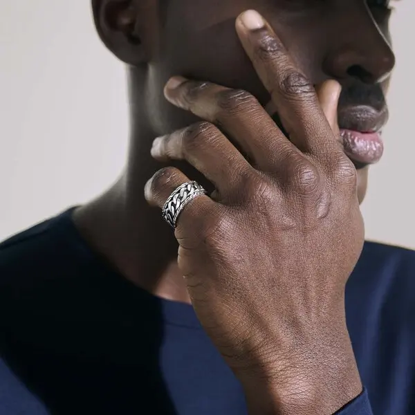 John Hardy Curb Chain Band Ring