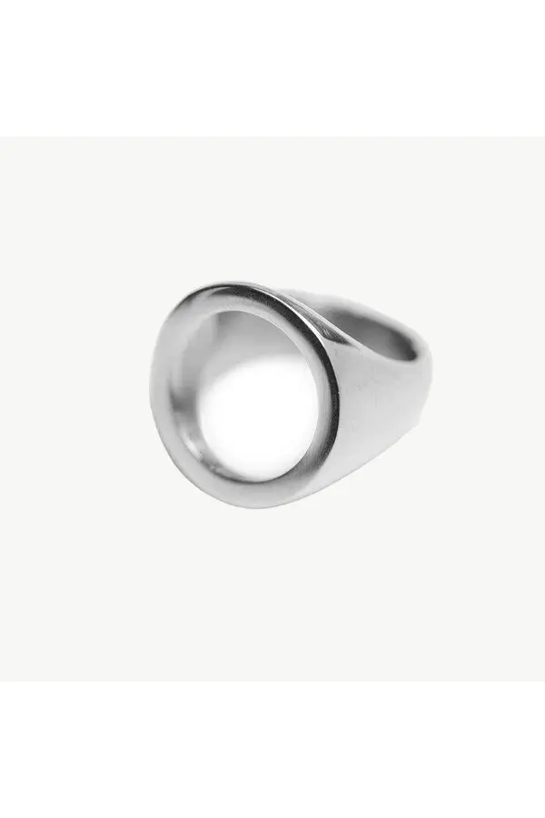 SOKO Open Circle Statement Ring - Silver