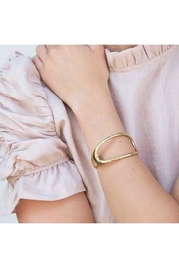 SOKO Open Oval Statement Cuff Bracelet