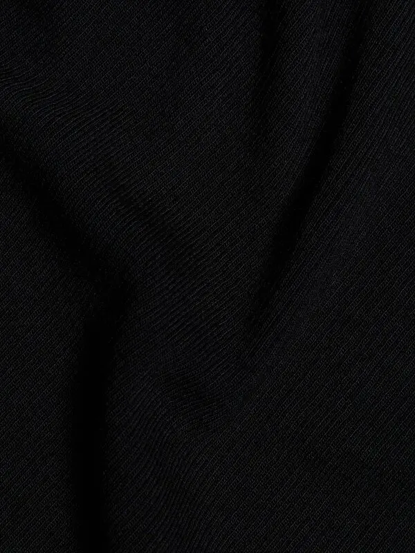 L'Agence Tess Rib-knit Crewneck T-shirt - Black