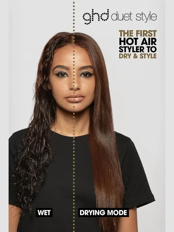GHD Duet Style 2-in-1 Hot Air Styler - Black