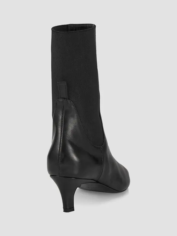 TOTEME 50mm Leather Kitten-heel Ankle Boots