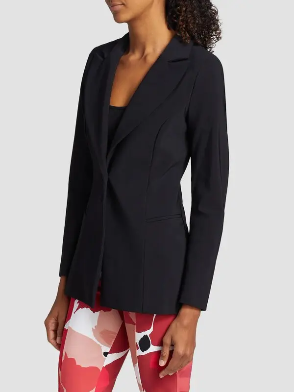 Chiara Boni La Petite Robe Alex Jersey Single-button Blazer