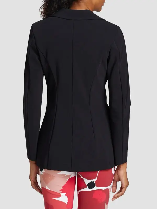 Chiara Boni La Petite Robe Alex Jersey Single-button Blazer