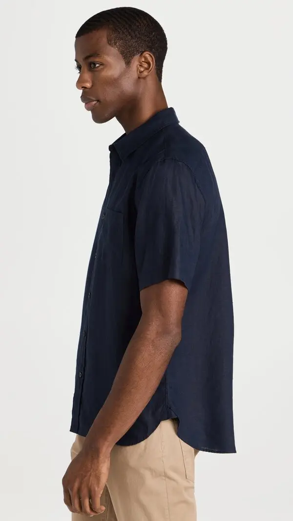 Vince Linen Short Sleeve Shirt