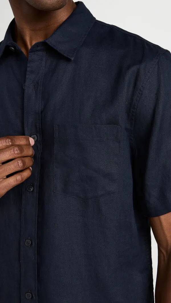 Vince Linen Short Sleeve Shirt