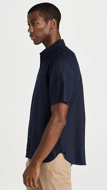 Vince Linen Short Sleeve Shirt