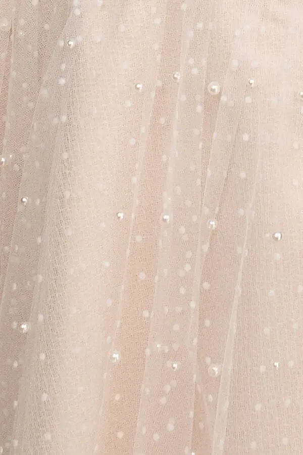 Watters Macaron Square-neck Tulle Embellished Mini Dress