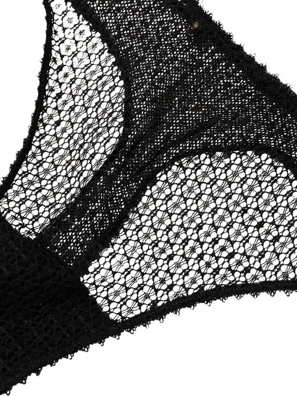 Kiki De Montparnasse Crochet Semi-sheer Thong