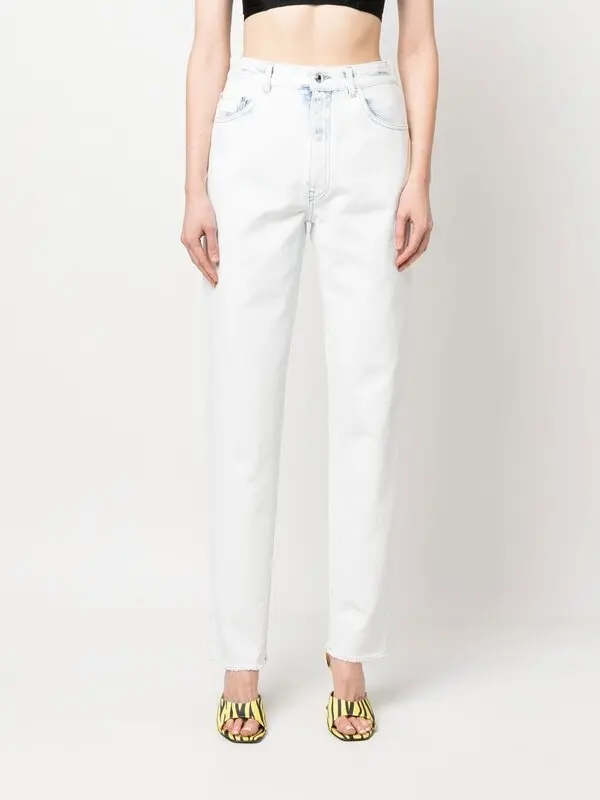 Gcds Logo-embellished Straight Leg Jeans