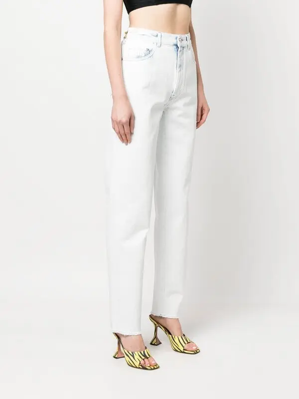 Gcds Logo-embellished Straight Leg Jeans