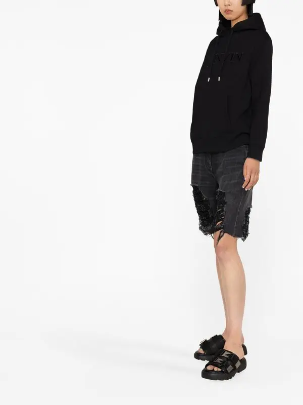 LANVIN Logo-print Drawstring Hoodie