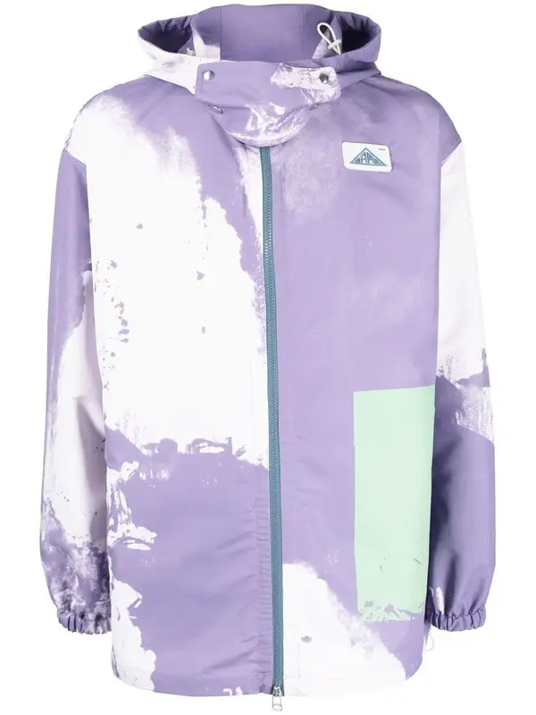 OAMC Tie-dye Zip-up Hooded Jacket - Purple