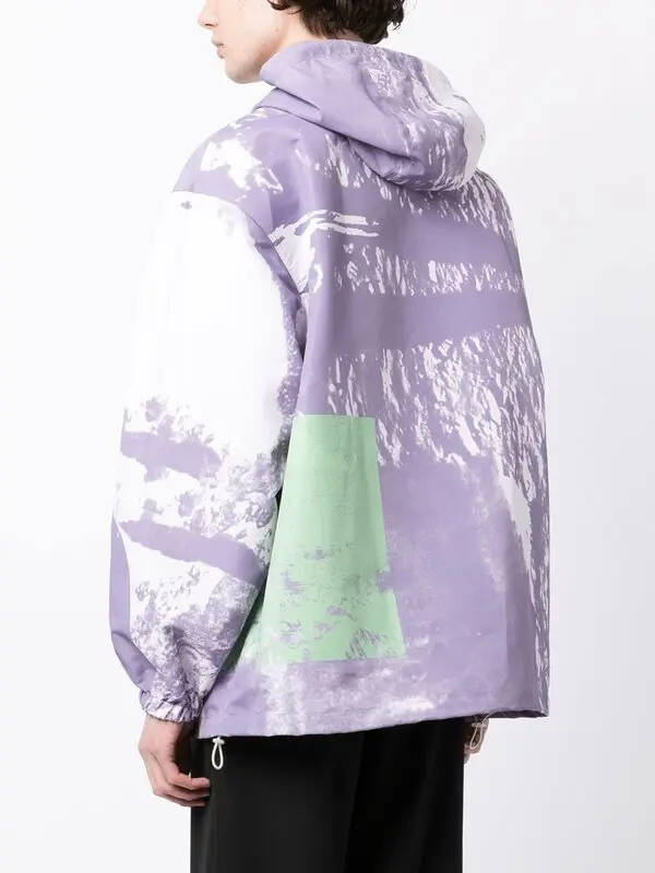 OAMC Tie-dye Zip-up Hooded Jacket