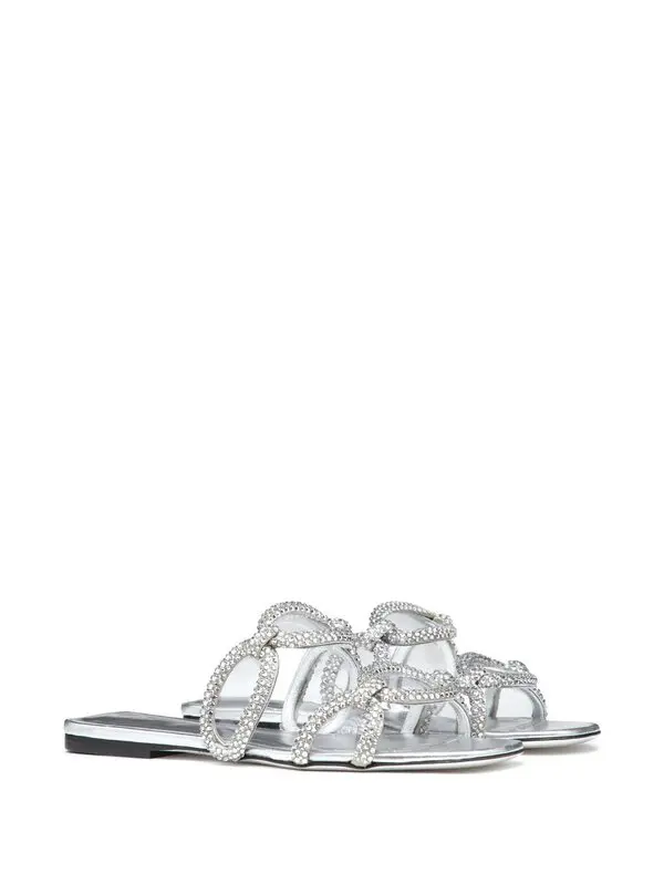 Valentino Garavani Chain 1967 Crystal-embellished Sandals