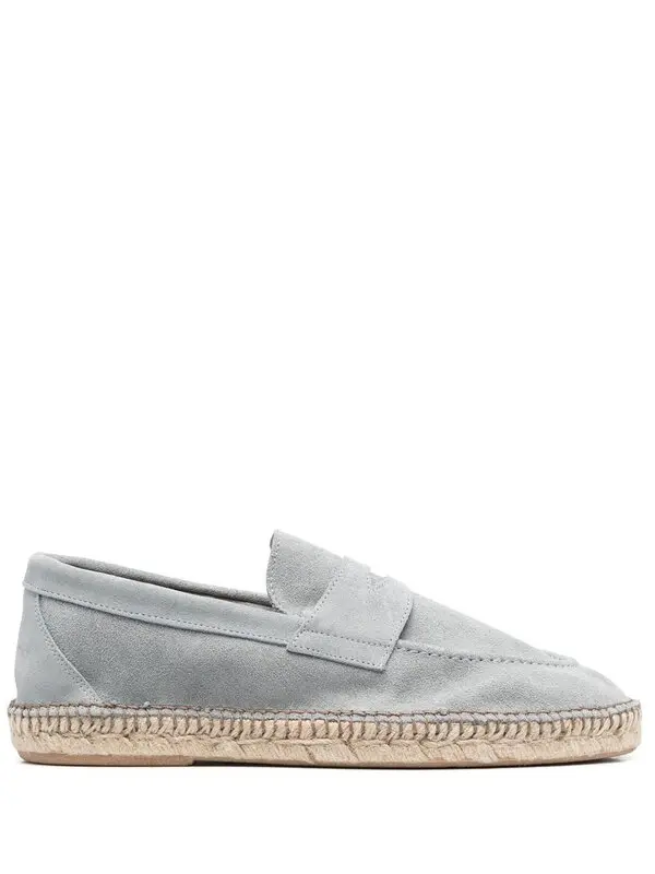 Eleventy Suede Penny Espadrilles