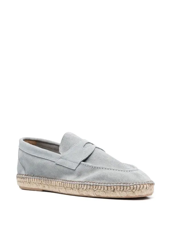 Eleventy Suede Penny Espadrilles