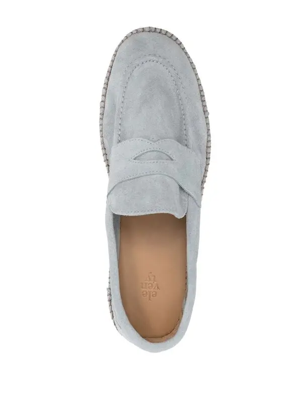 Eleventy Suede Penny Espadrilles