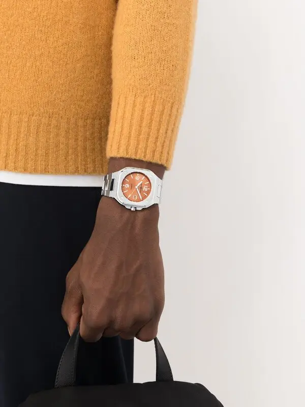 BELL & ROSS 40mm Automatic Bracelet Watch - Brown