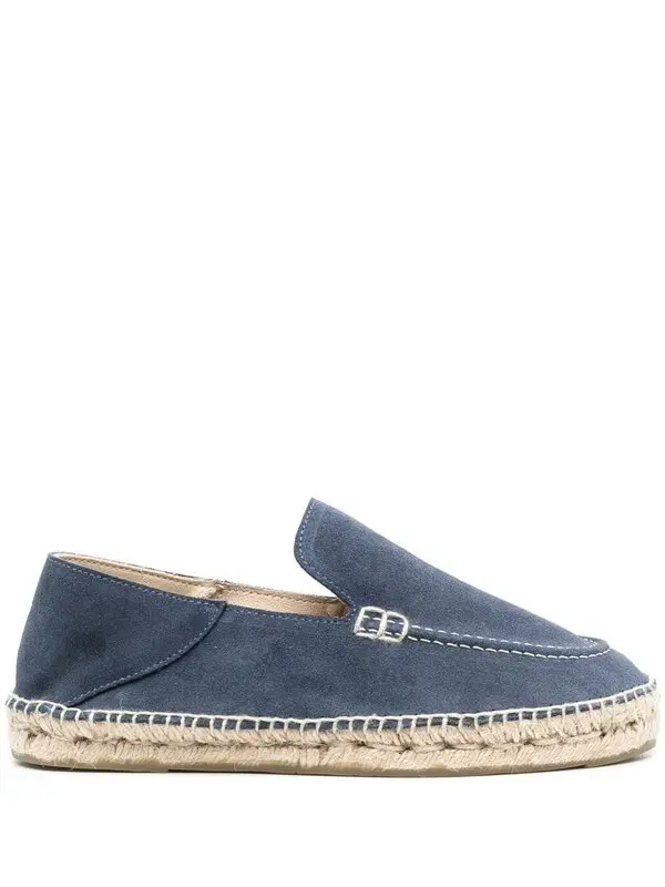 Manebí Hamptons Traveler Suede Espadrilles - Blue