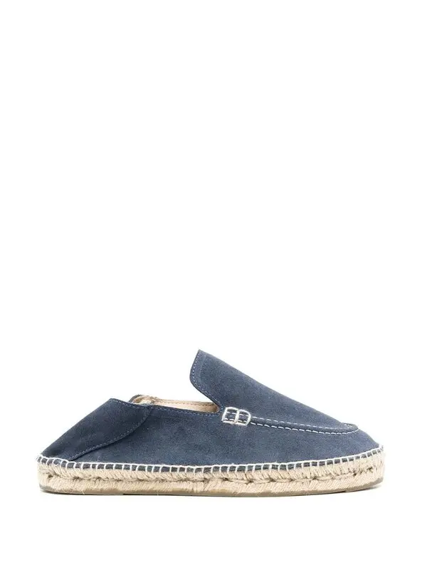 Manebí Hamptons Traveler Suede Espadrilles - Blue