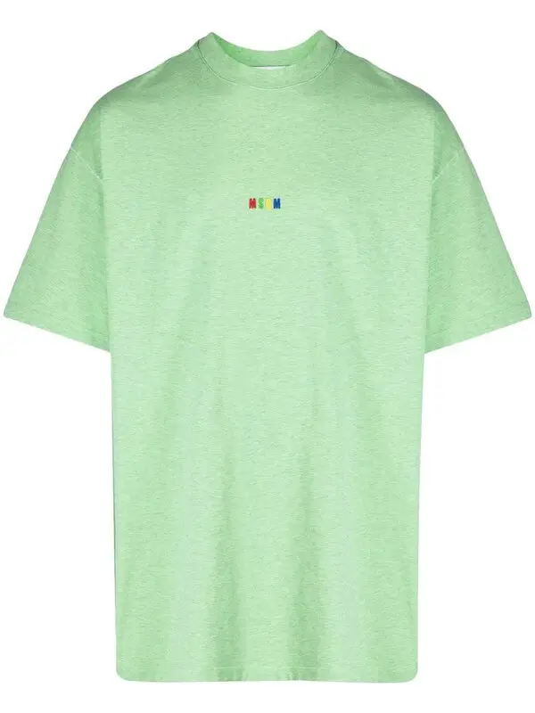MSGM Embroidered-logo Cotton T-shirt