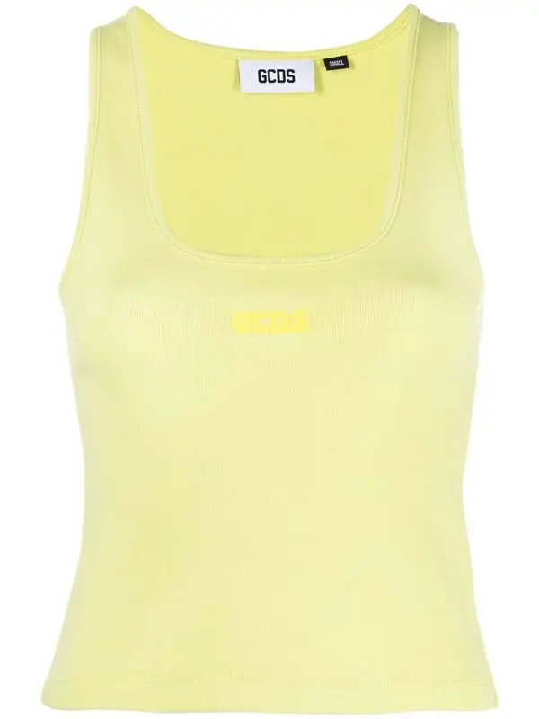 Gcds Logo-print Tank Top - Green