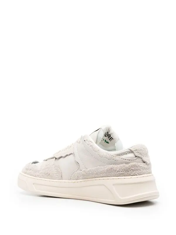 MSGM Logo-print Leather Sneakers