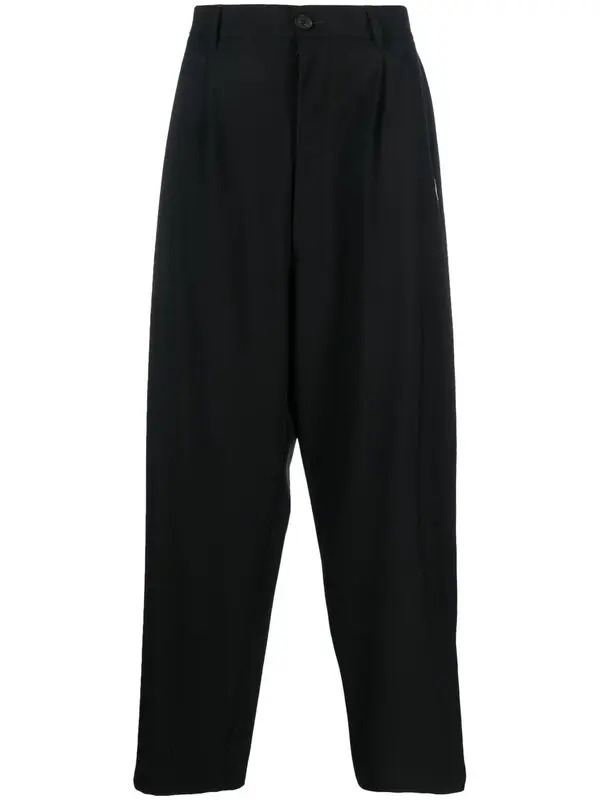 COUNTY OF MILAN Marcelo Burlon Feather Pleated Trousers