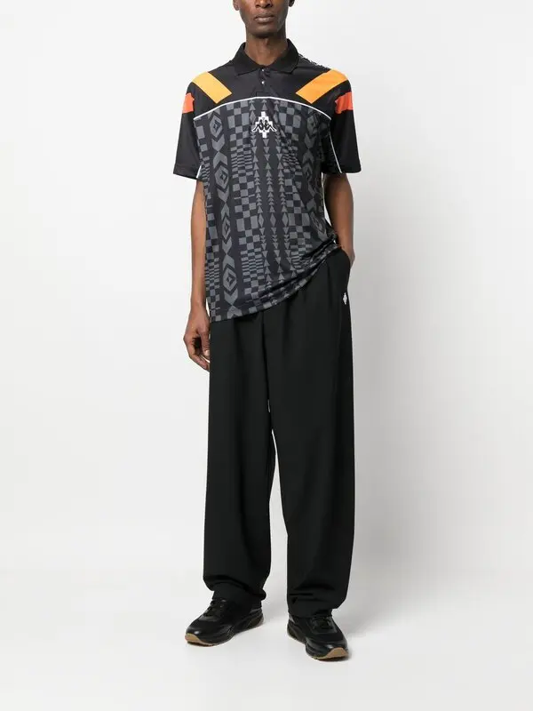 COUNTY OF MILAN Marcelo Burlon Feather Pleated Trousers
