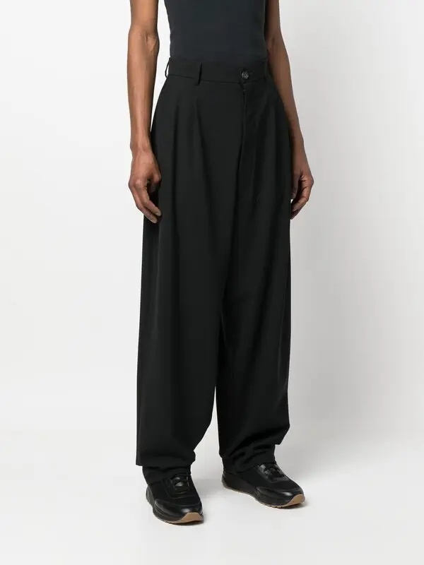 COUNTY OF MILAN Marcelo Burlon Feather Pleated Trousers