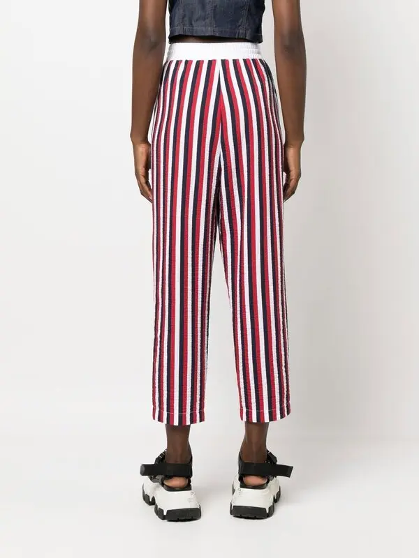 Moschino Striped Drawstring Trousers