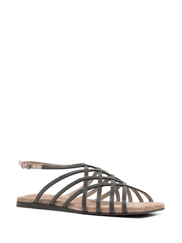 Brunello Cucinelli Crossover-strap Detail Sandals
