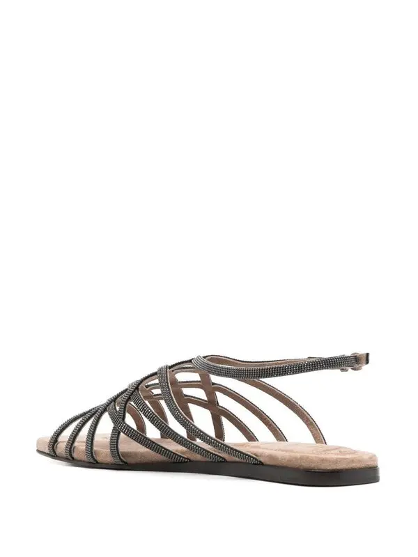 Brunello Cucinelli Crossover-strap Detail Sandals