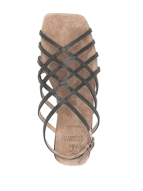 Brunello Cucinelli Crossover-strap Detail Sandals